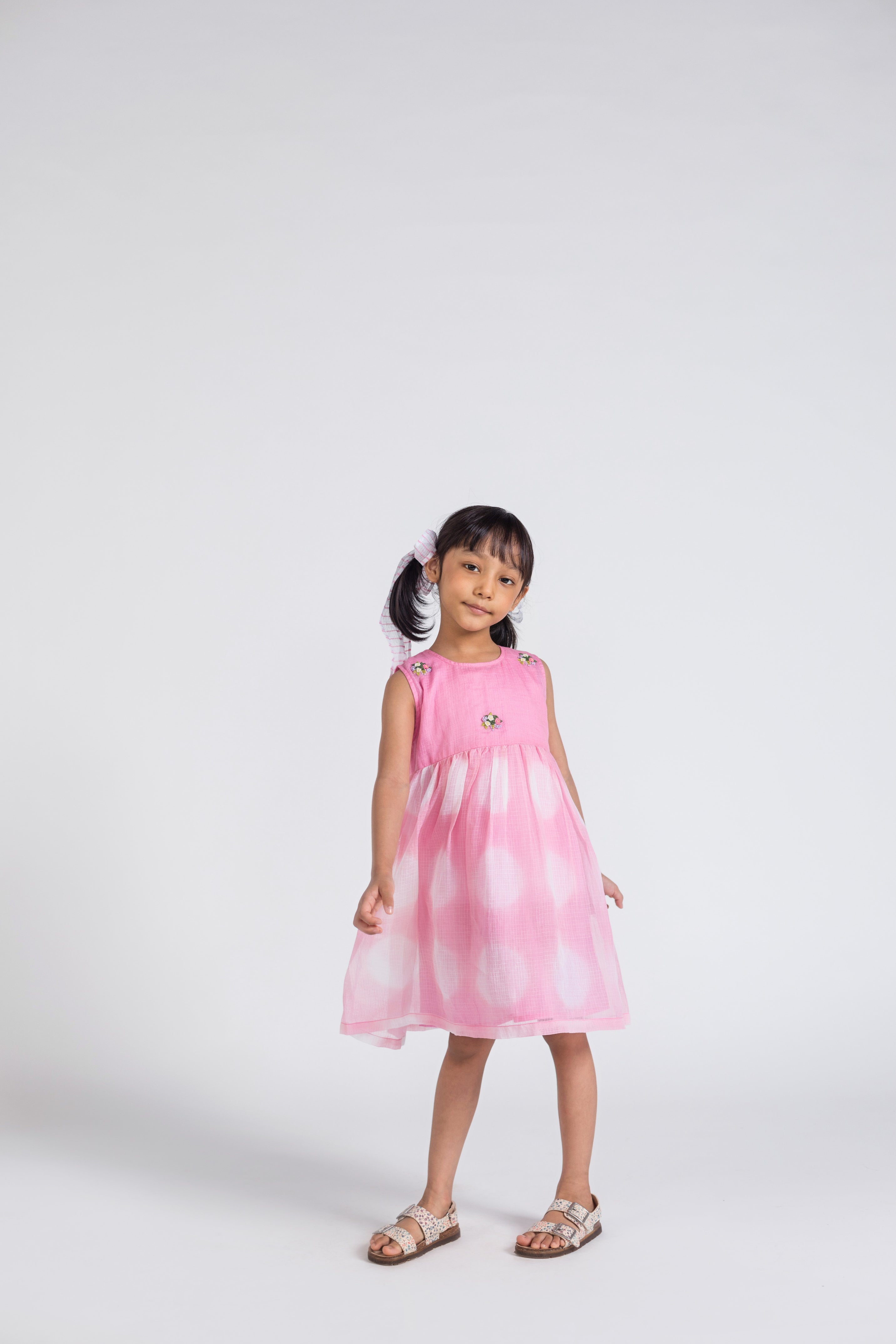 Embroidered Tulip Clamp Print Dress – TWOFOLD STORE